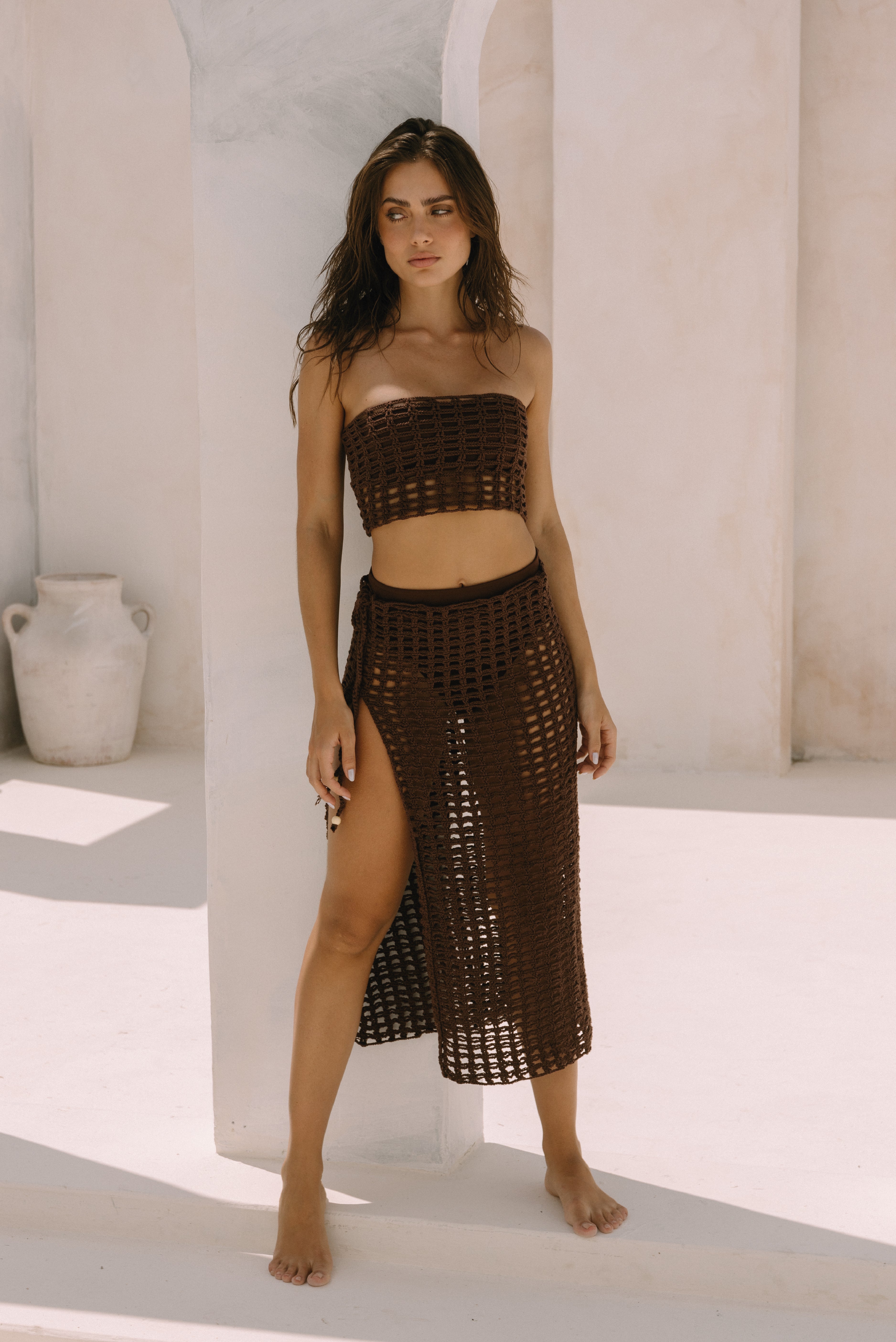 Isla Skirt Brown – ZELMA